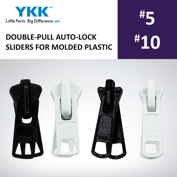 YKK SLIDERS FOR MOLDED PLASTIC ZIPPERS | SINGLE-PULL AUTO-LOCK SLIDERS ...